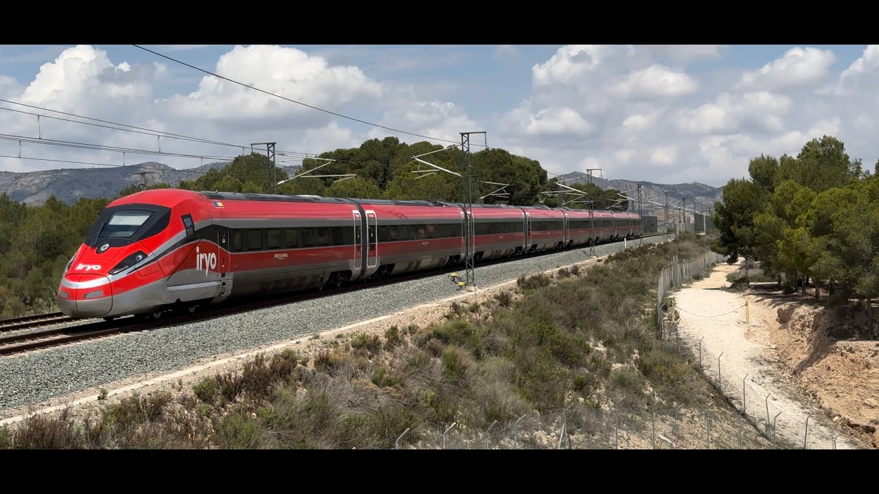 Primeros Trenes IRYO (ILSA) S-109 por la línea Madrid - Alicante #eldarail - YouTube