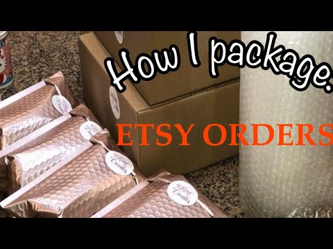How I Package My Orders | Etsy Orders - YouTube