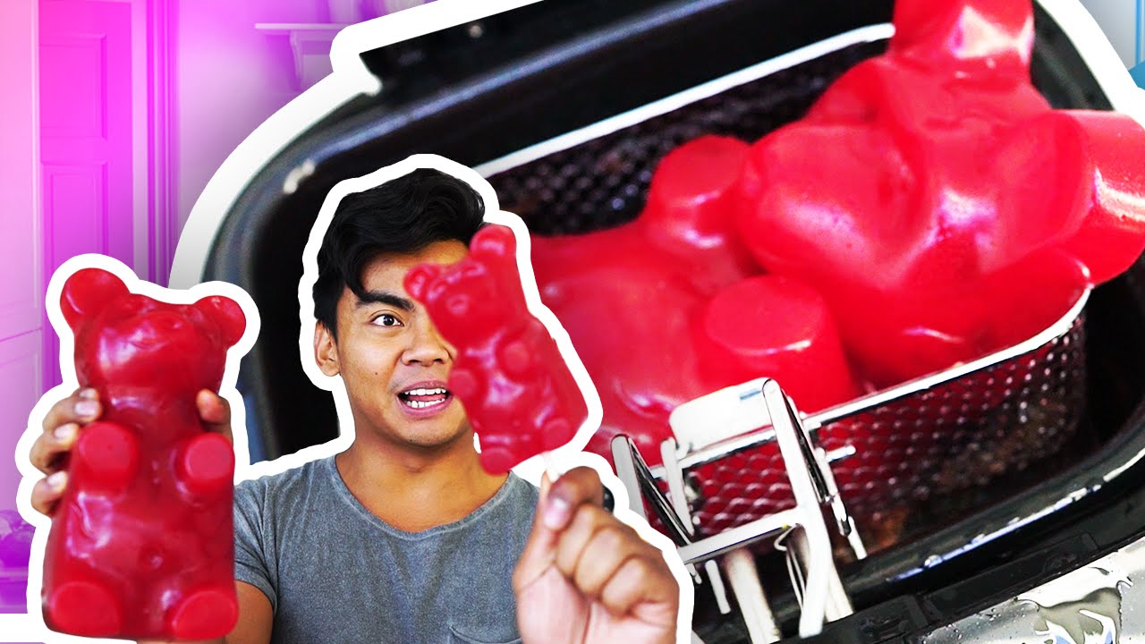 Do Not Deep Fry A GIANT GUMMY BEAR! - YouTube