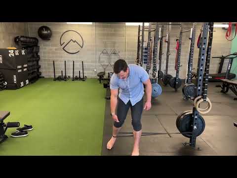 Step-Over with Medial Band Pull - YouTube