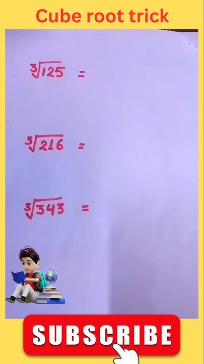 Cube root trick | maths shorts tricks | #shorts #maths #shortsfeed #tricks #ytshorts - YouTube