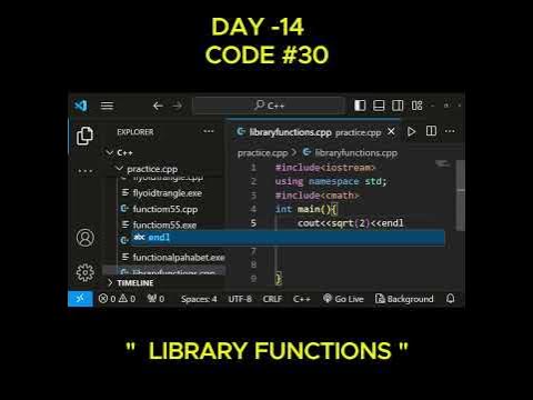 I AM LEARNING C++ PROGRAMMING LANAGUAGE THIS IS MY DAY#14 AND CODE#30 #c++ #coder #coding # ...