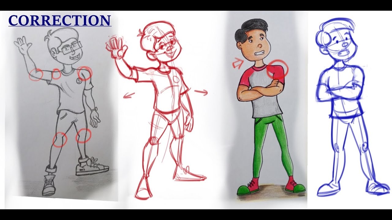 Correcting My Subscriber Drawing | Character design | Drawing tips ...