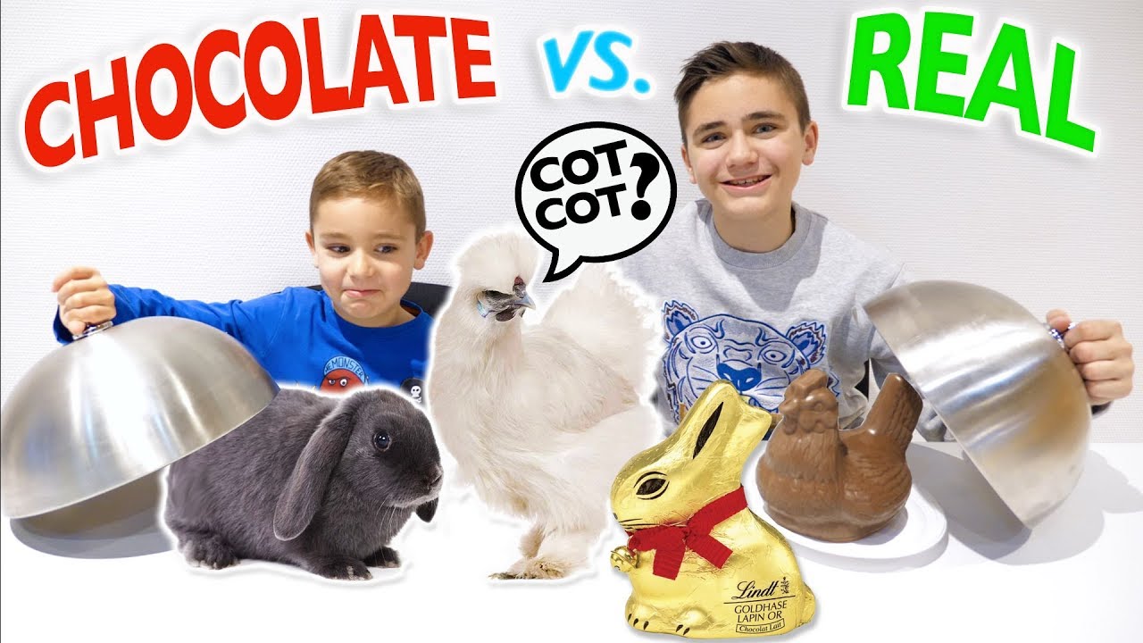 REAL vs CHOCOLATE FOOD CHALLENGE - Trucs réels ou Chocolat ? - YouTube