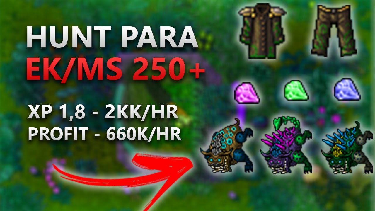 HUNT EK/MS 250+ [1,8KK XP/HR PROFIT 500K ~ 800K] - Carnivora's Rock ...