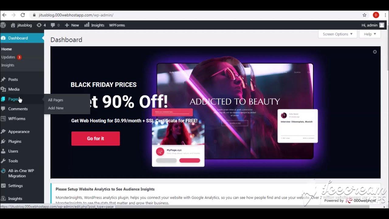 how to install WordPress for free on 000webhost step-by-step| free hostinger hosting. - YouTube