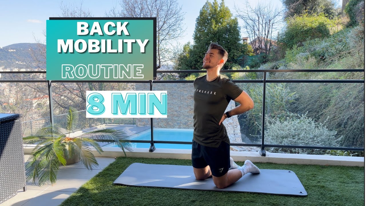 8 MIN BACK MOBILITY ROUTINE // MG FIT & CO - YouTube
