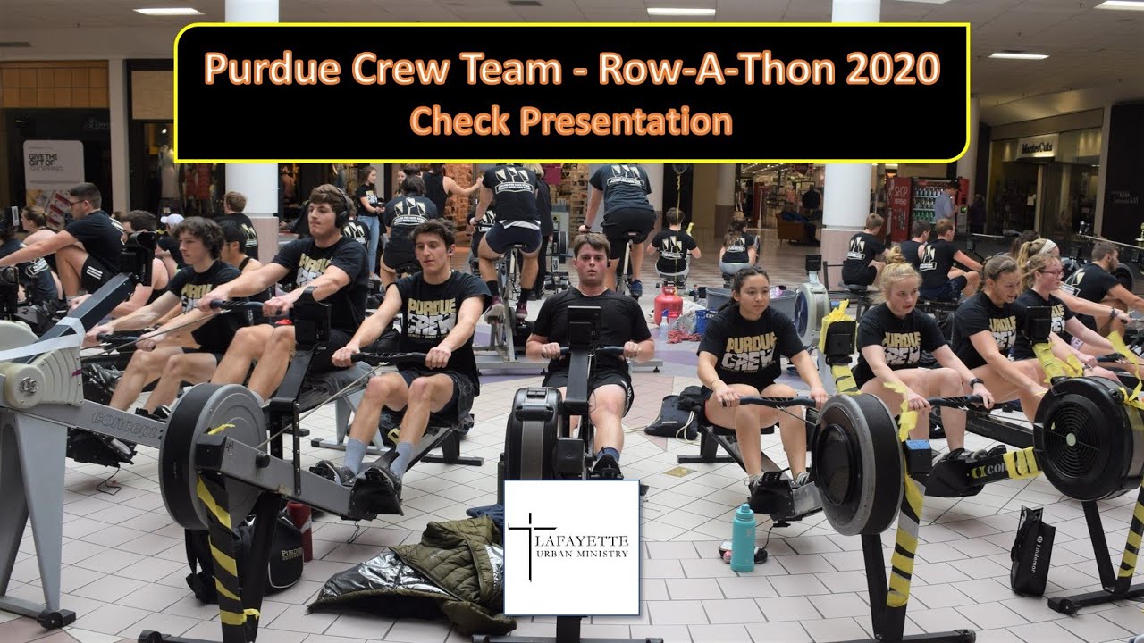 Purdue Crew - Row-A-Thon Check Presentation - YouTube