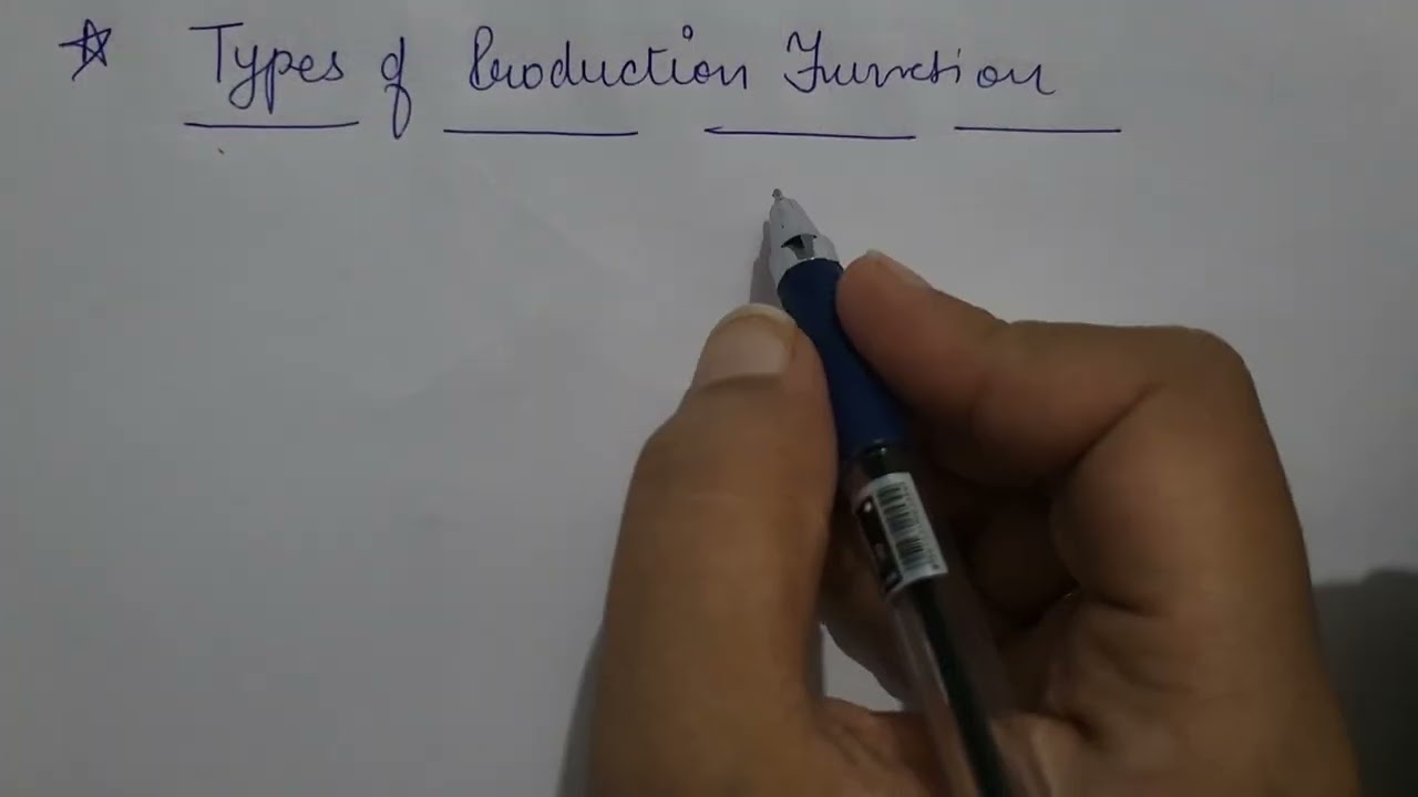 Production Function Types Of Production Function Easy Tutorial In Production Function Types Of Production Function Easy Tutorial In