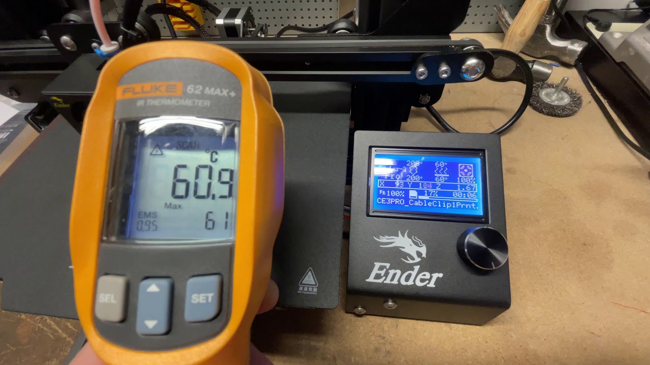 Creality Ender 3 PRO Build Plate Temperature Accuracy - YouTube