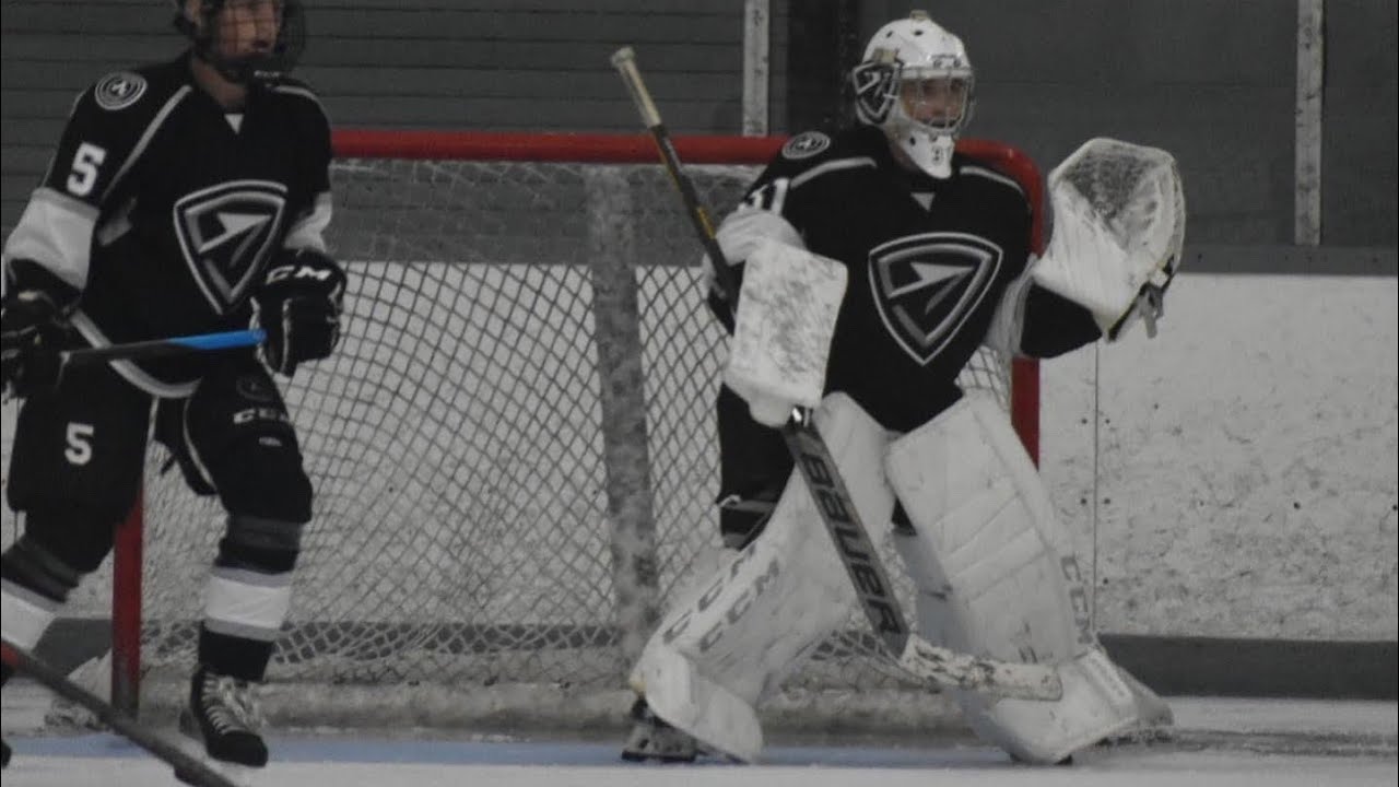 Dylan Callahan 18U Goaltender EJEPL Showcase Highlights 8/26-8/28 - YouTube