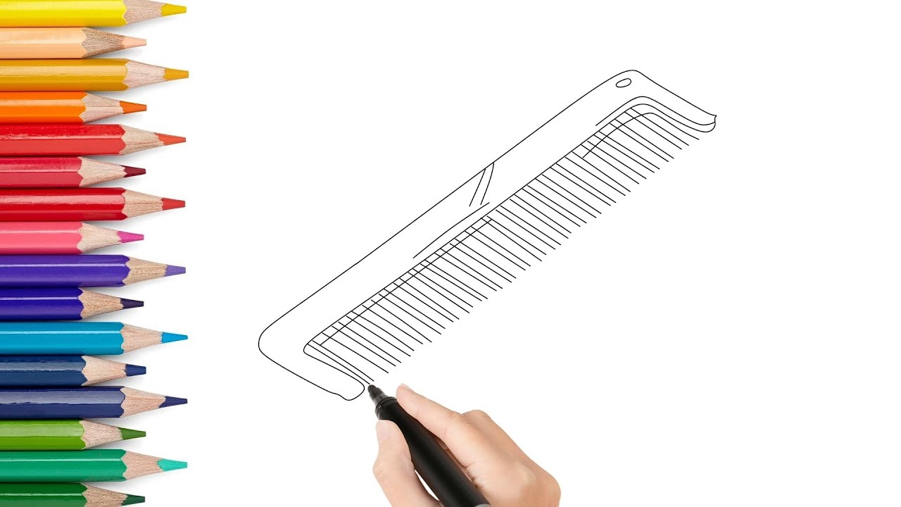 How To Draw Comb 📏, Drawing For Kids ️ 👦🏻 - YouTube