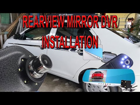 HOW TO: Install Car Rearview mirror / DVR / Blackbox / Dashcam - YouTube