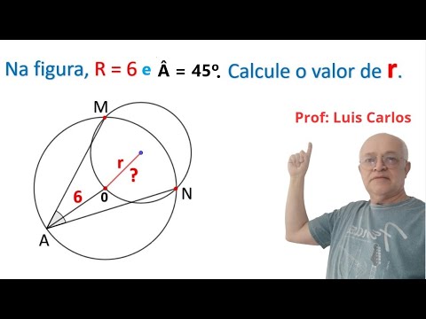📌 CALCULE O VALOR DO RAIO r. - YouTube
