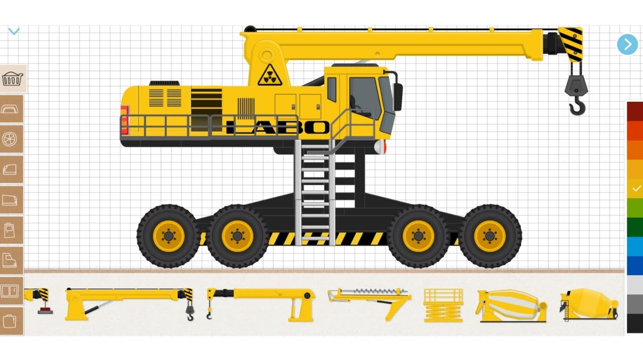 Labo Construction Truck | Mobile Tower Crane - YouTube