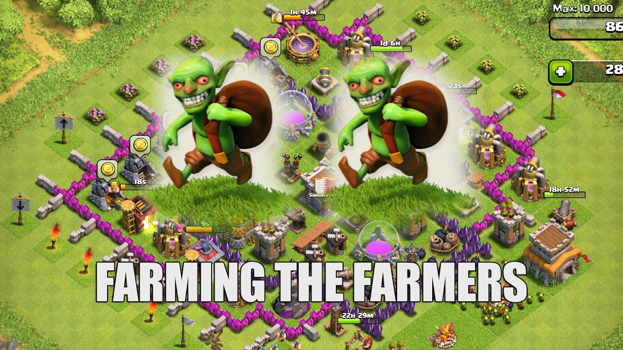 Clash of Clans - Part 30 - Farming the Farmers - YouTube