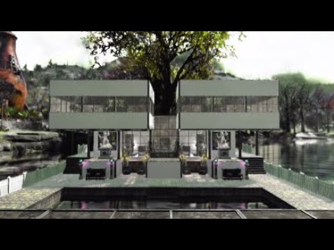 HI MACS Glass Floor Modern Home Fallout 76. - YouTube