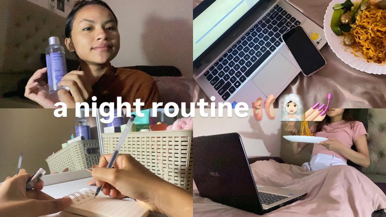 a night routine ˚⋆𐙚｡ 𖦹 [skincare,cooking,watch film] - YouTube