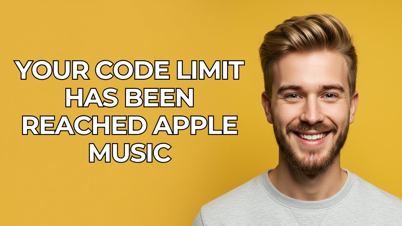 Your Code Limit Has Been Reached Apple Music - NEW! Step by Step - YouTube