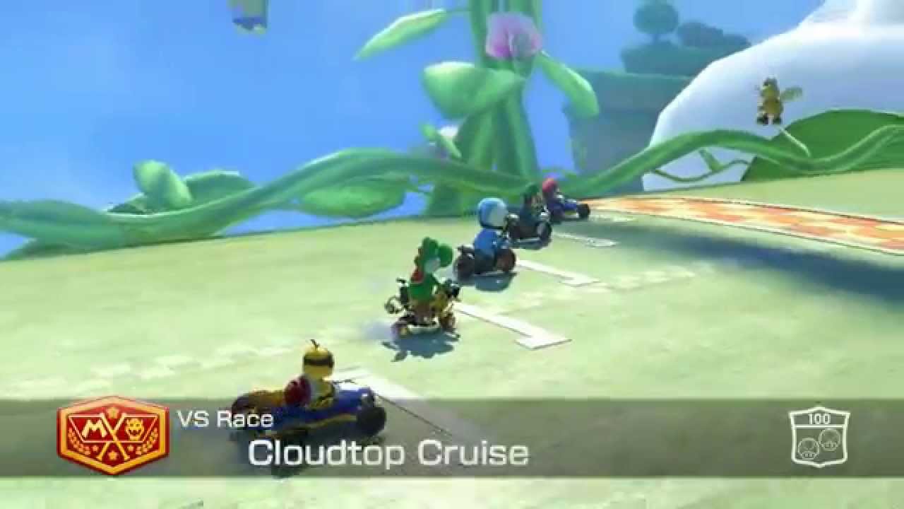 Wii U - Mario Kart 8 - Cloudtop Cruise - YouTube
