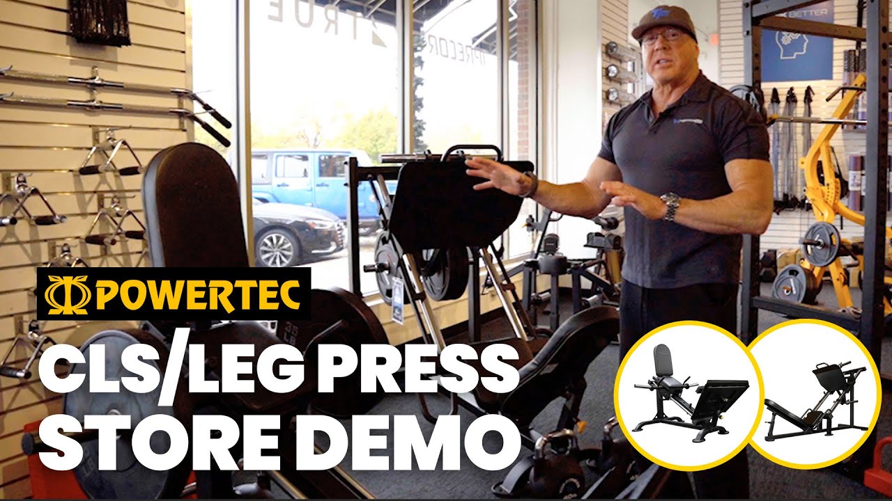 Powertec Compact Leg Sled & Leg Press Demo At Top Fitness | Authorized ...