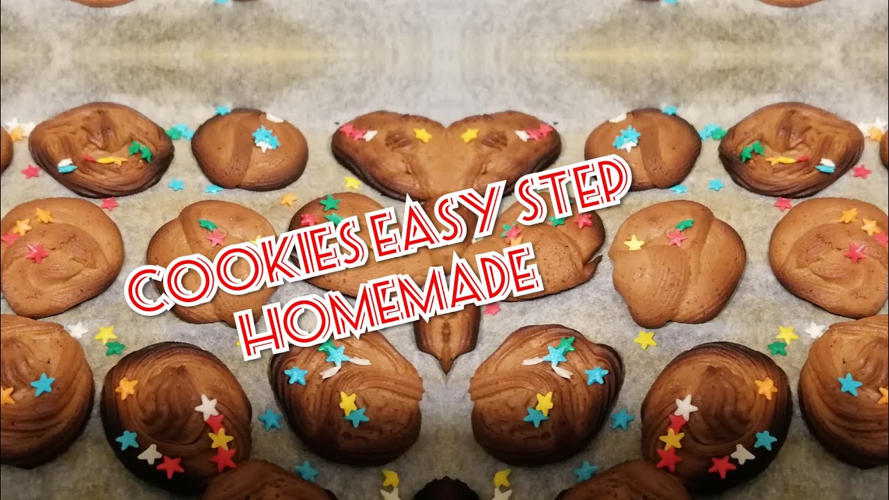 Easy Step Cookies HOMEMADE - YouTube