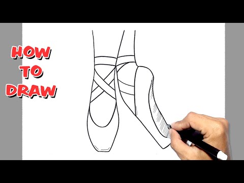 How to Draw Ballet Shoes