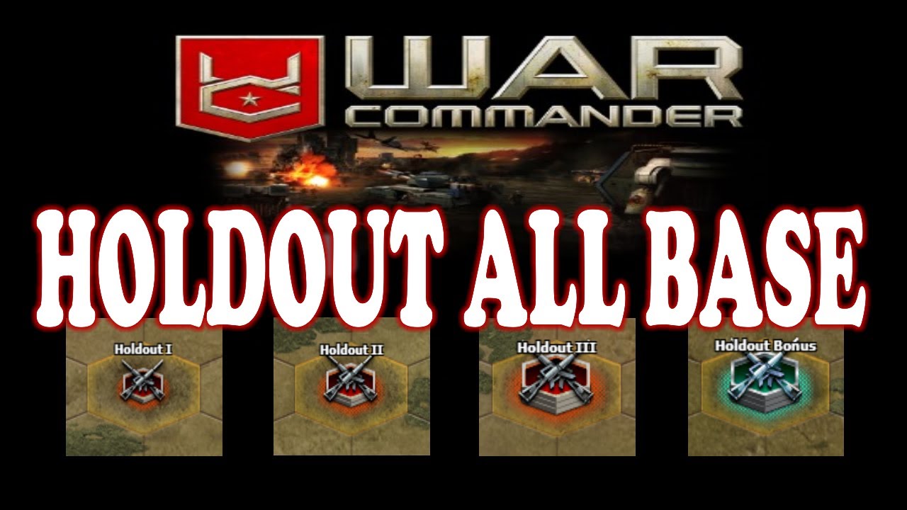 War Commander Event : Holdout All Base Free Repair - September 2023 - YouTube