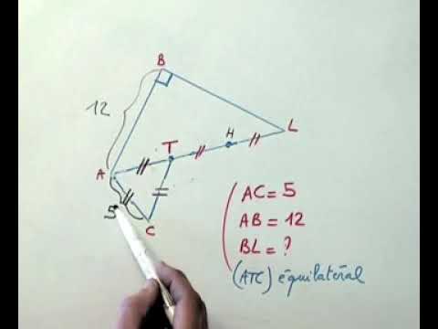 Utilisation du théorème de Pythagore dans un triangle rectangle. - YouTube