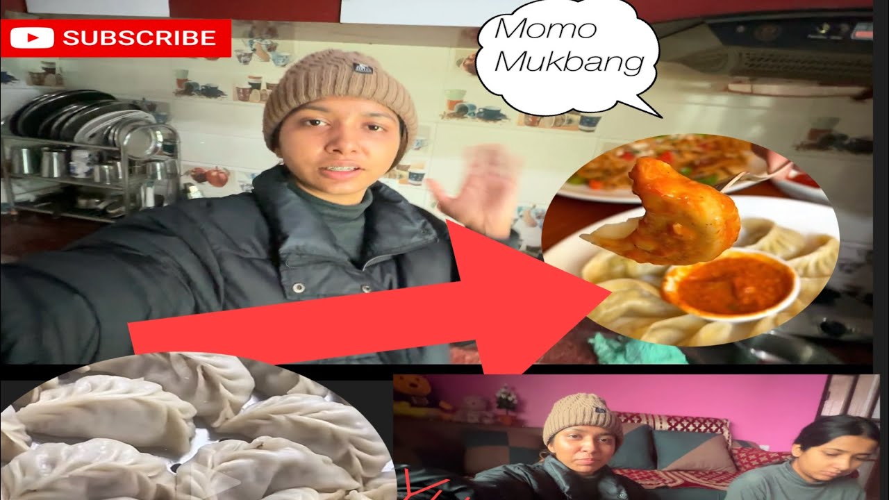 Momo mukbang🥟🤤/Aaba Bata daily vlog aauxa hoi Guys/meetadumre - YouTube
