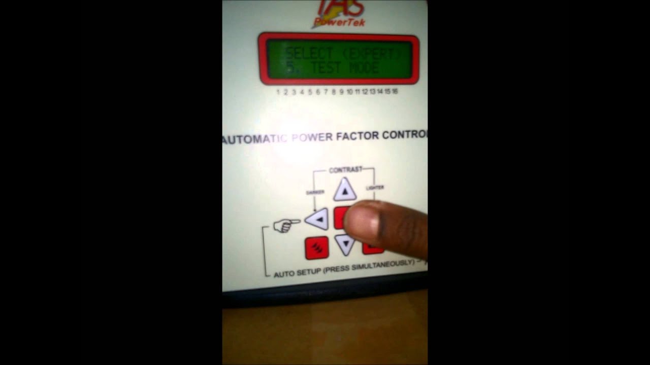 APFC 03 Single CT Controller TEST MODE - YouTube