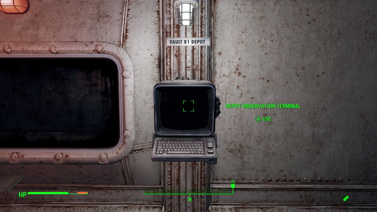 Depot Observation Terminal - Vault 81 - Fallout 4 - YouTube