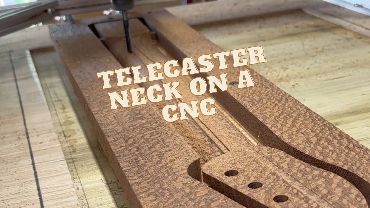 CNC Finishing Pass on a Telecaster Neck - YouTube