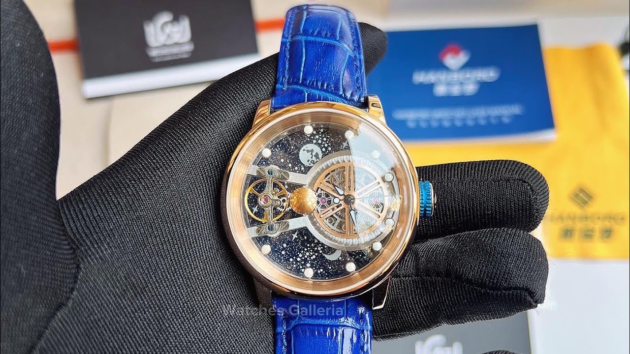 Hanboro Astronomia Gold | Automatic Seagull Movement | Original Men ...