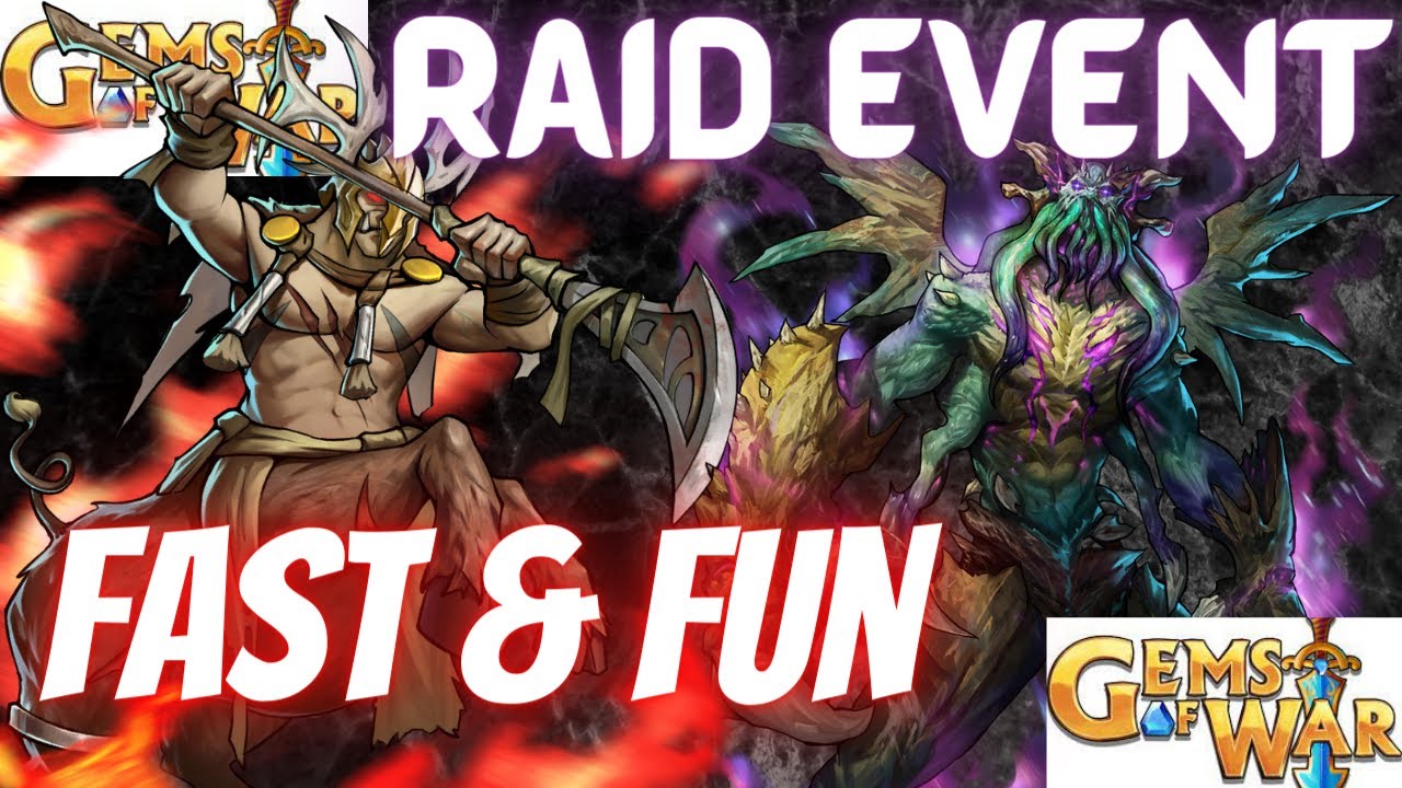 3 Fast RAID EVENT Teams | Gems of War Raid Boss Teams & Guide | High ...