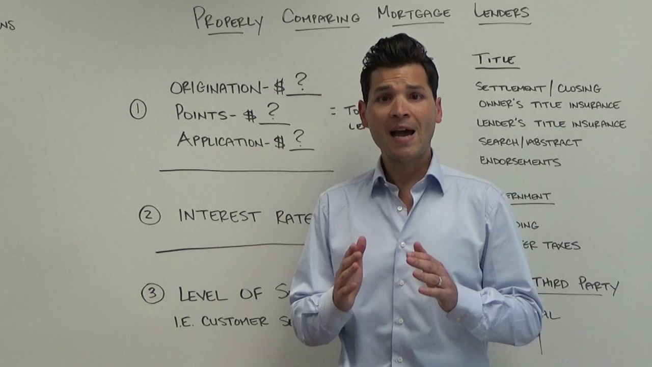 3 Tips for Mortgage Lender Comparisons - YouTube