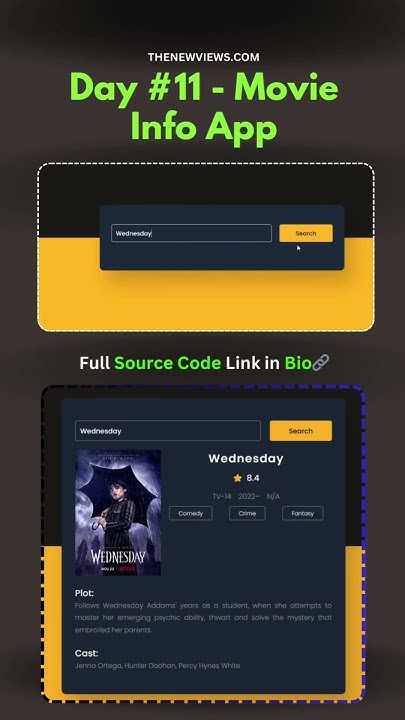 Movie Info App Csstricks Coding Learnwebdev Webdesign Python Webcode Htmlcss