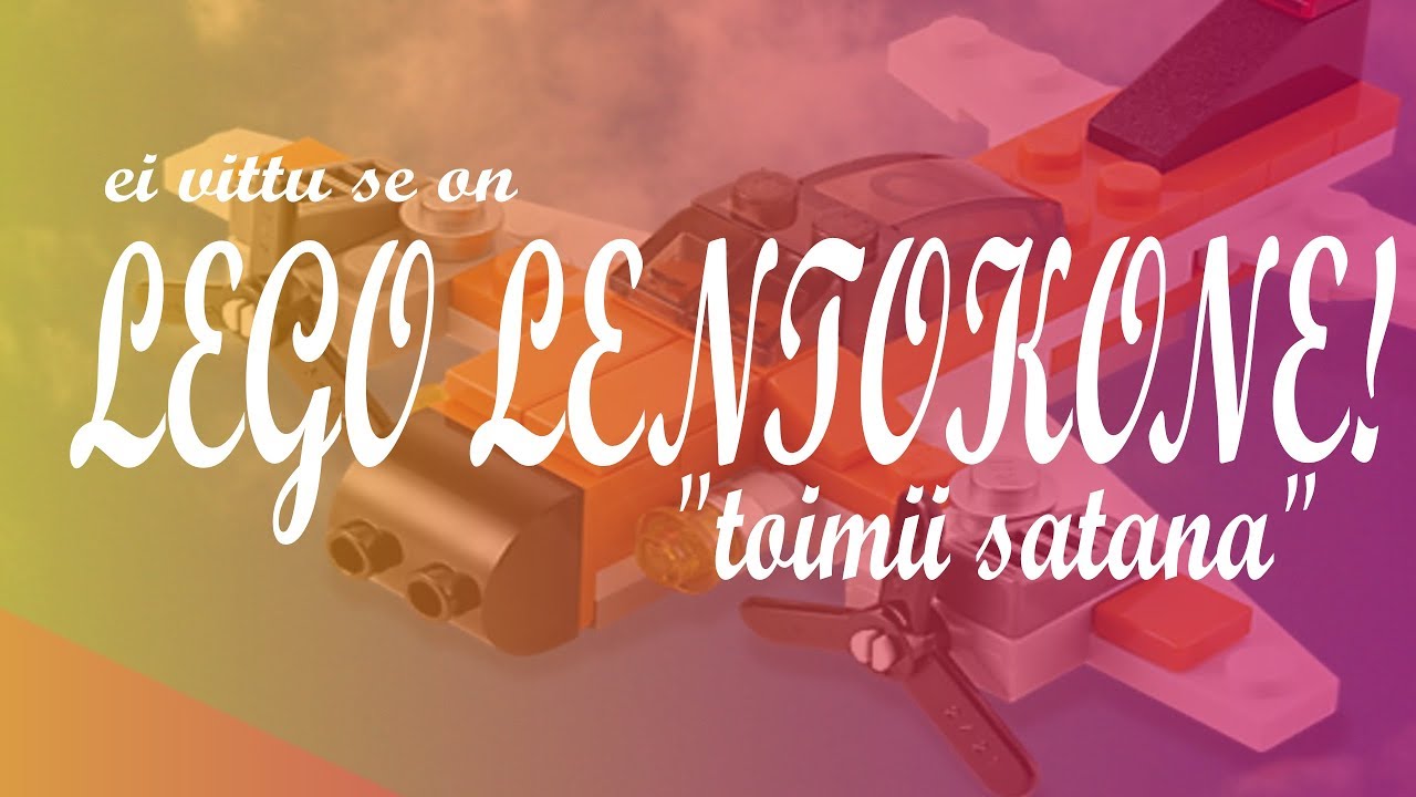 100% toimiva lego lentokone 👌😂 - YouTube