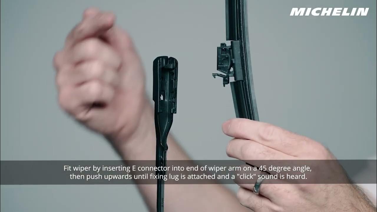 How to Fit Michelin Radius Beam Wiper Blades - Mercedes Benz - MBLS - YouTube