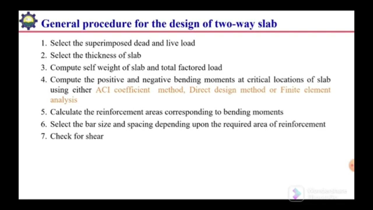Design of two way slab step-by-step procedure| How to design two way slab? | two way slab design ...