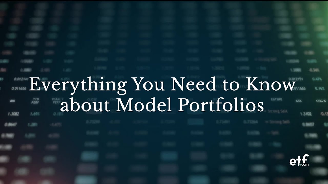 [Talk ETFs] Model Portfolios: Everything You Need to Know - YouTube