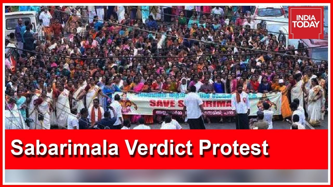 Devotees Stage Massive Protest Demanding Review Of SC Verdict On ...