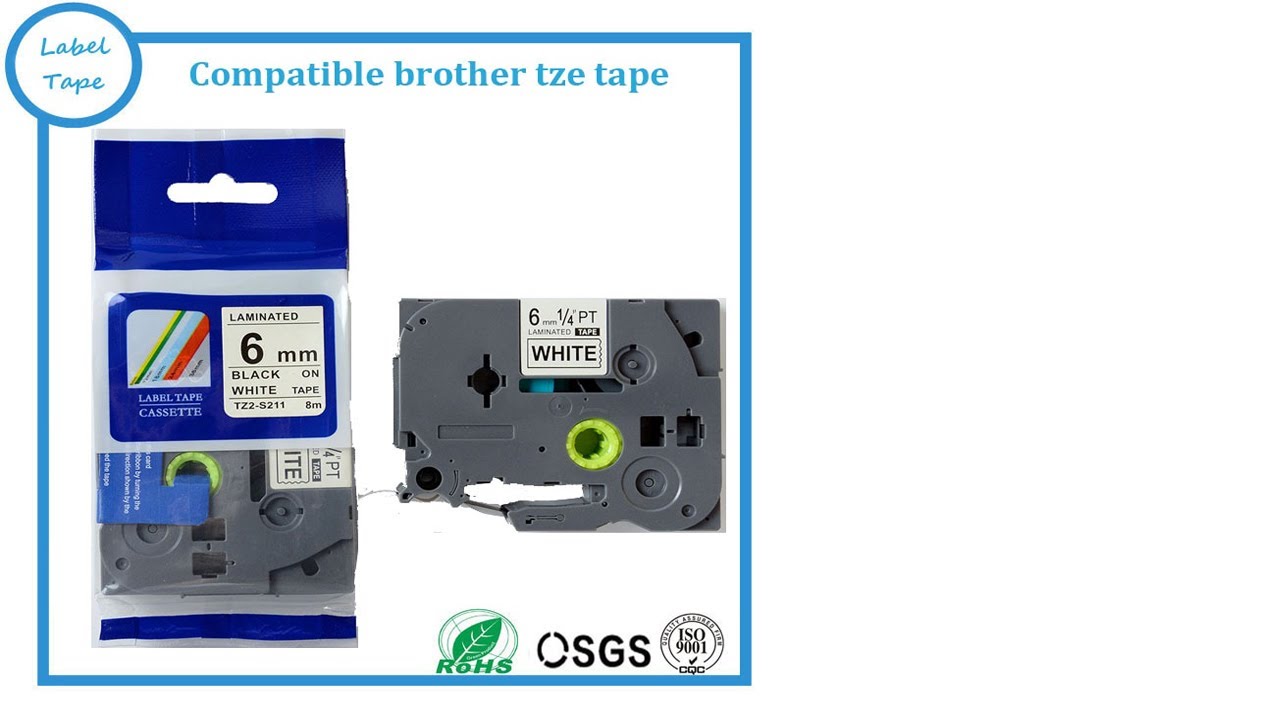 Free shipping 20 pcs/lot P touch ribbon cartridge strong adhesive tze ...