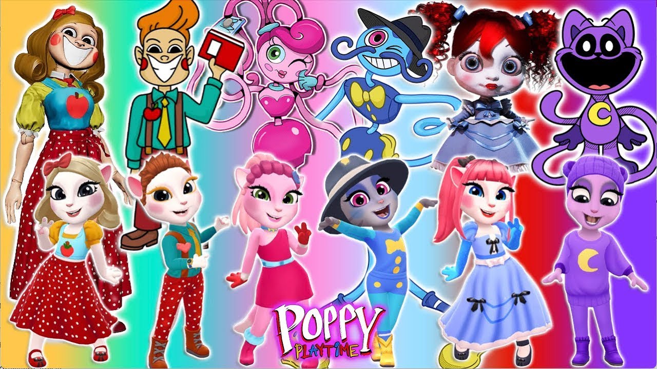 My Talking Angela 2 | POPPY PLAYTİME 4 | ALL CHARACTERS | New update 🌊 ...