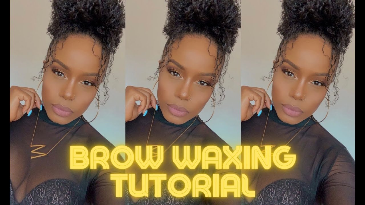 Brow Waxing Tutorial - YouTube