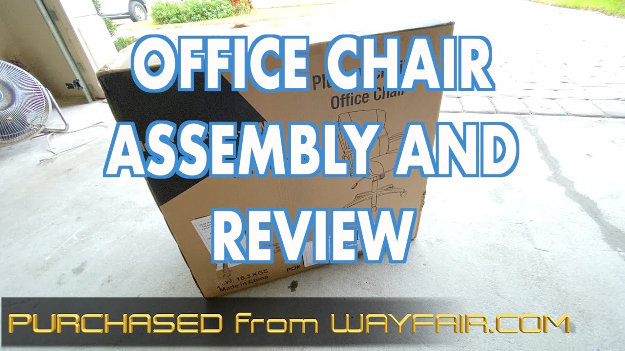 Office Chair Microfiber - Unboxing Assembly and Review - YouTube