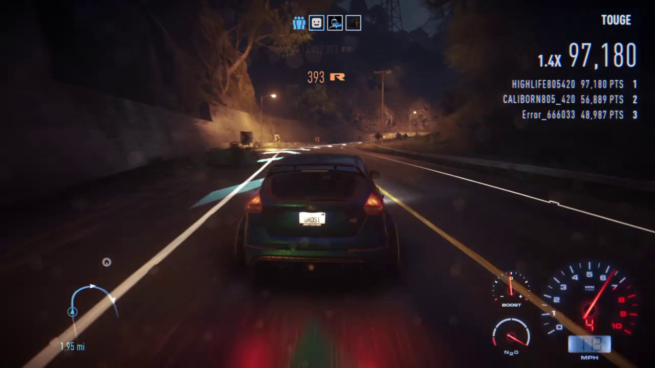 Need For Speed drifting Ford focus for fist time - YouTube