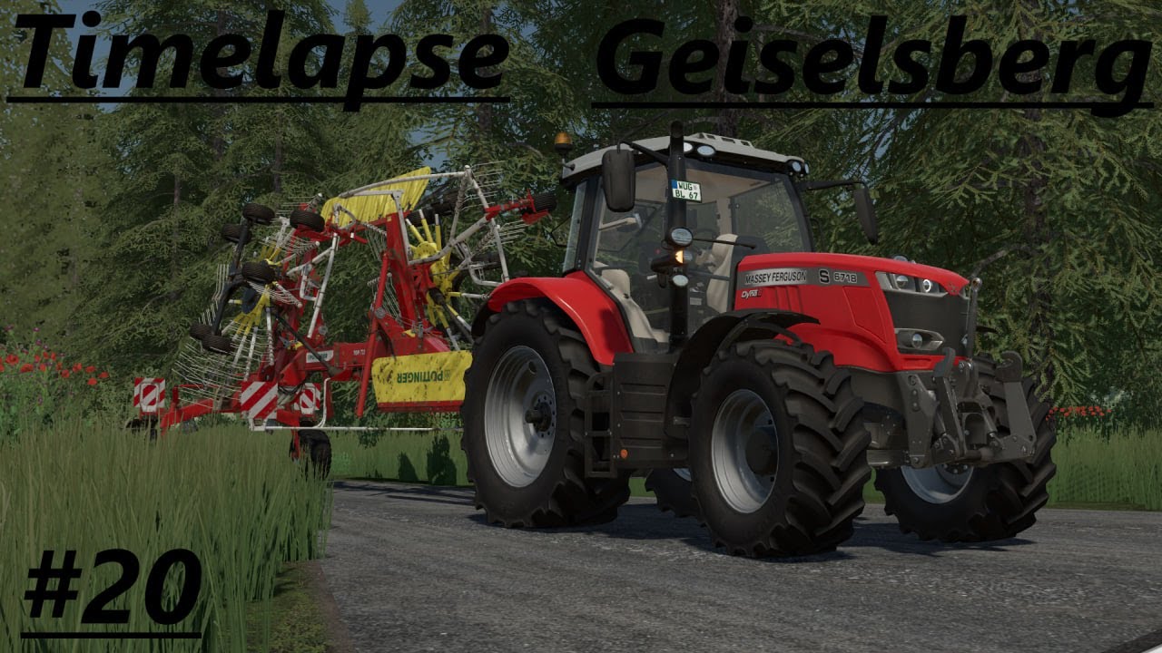 LS22 Timelapse Geiselsberg #20 Heu wenden und schwaden! - YouTube
