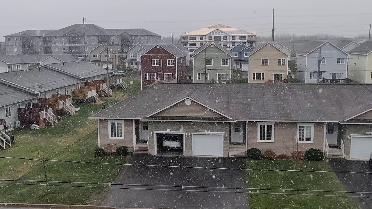 Fredericton Snowfall starts today 7th Nov 2019 - YouTube