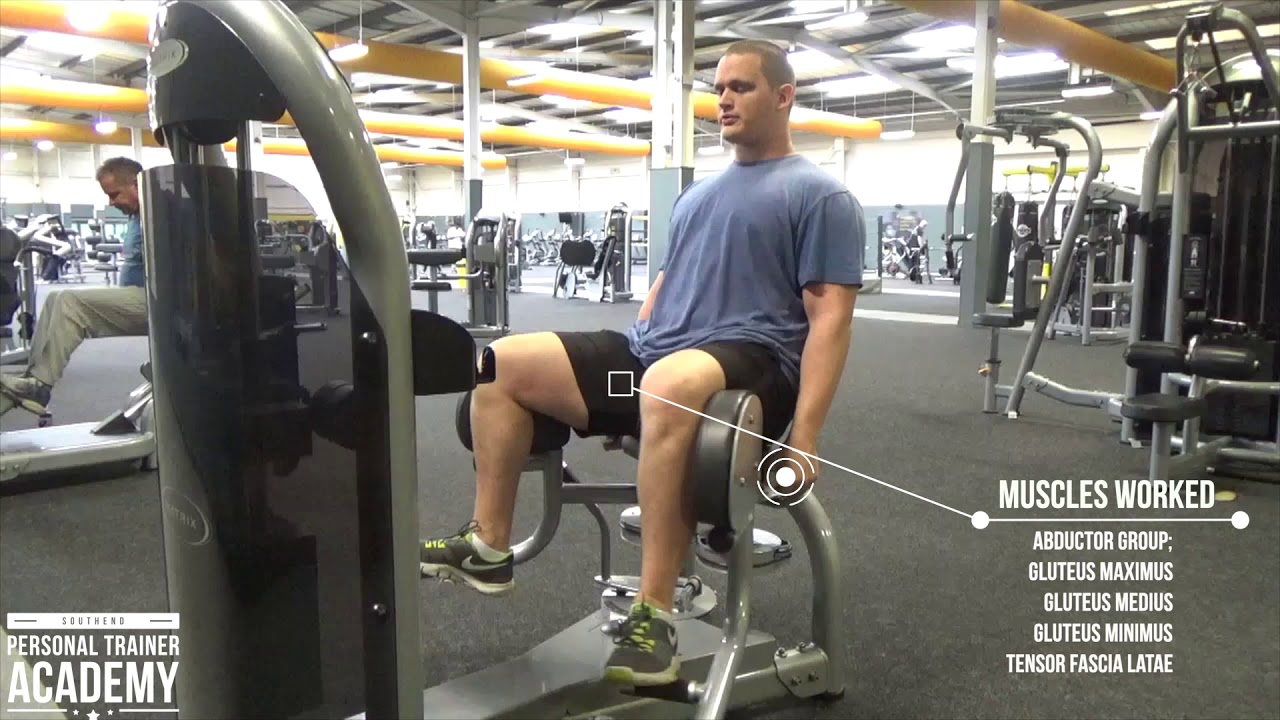 Seated Abductor Machine - YouTube